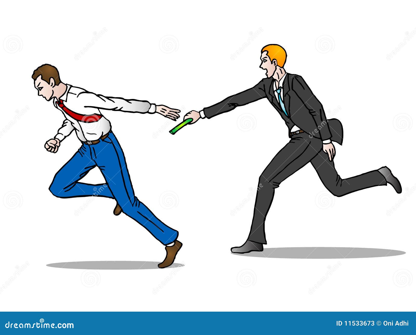 Take over stock illustration. Illustration of angle, runner - 11533673