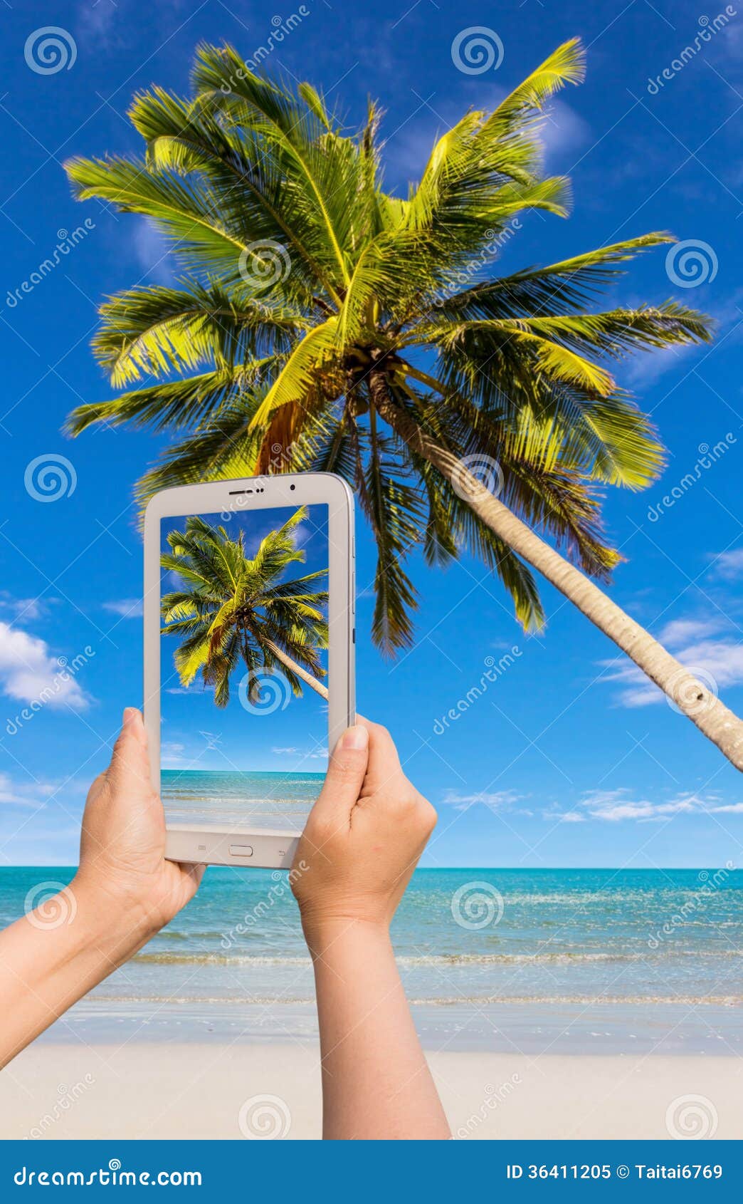 Take photo by tablet stock image. Image of phone, thailand - 36411205