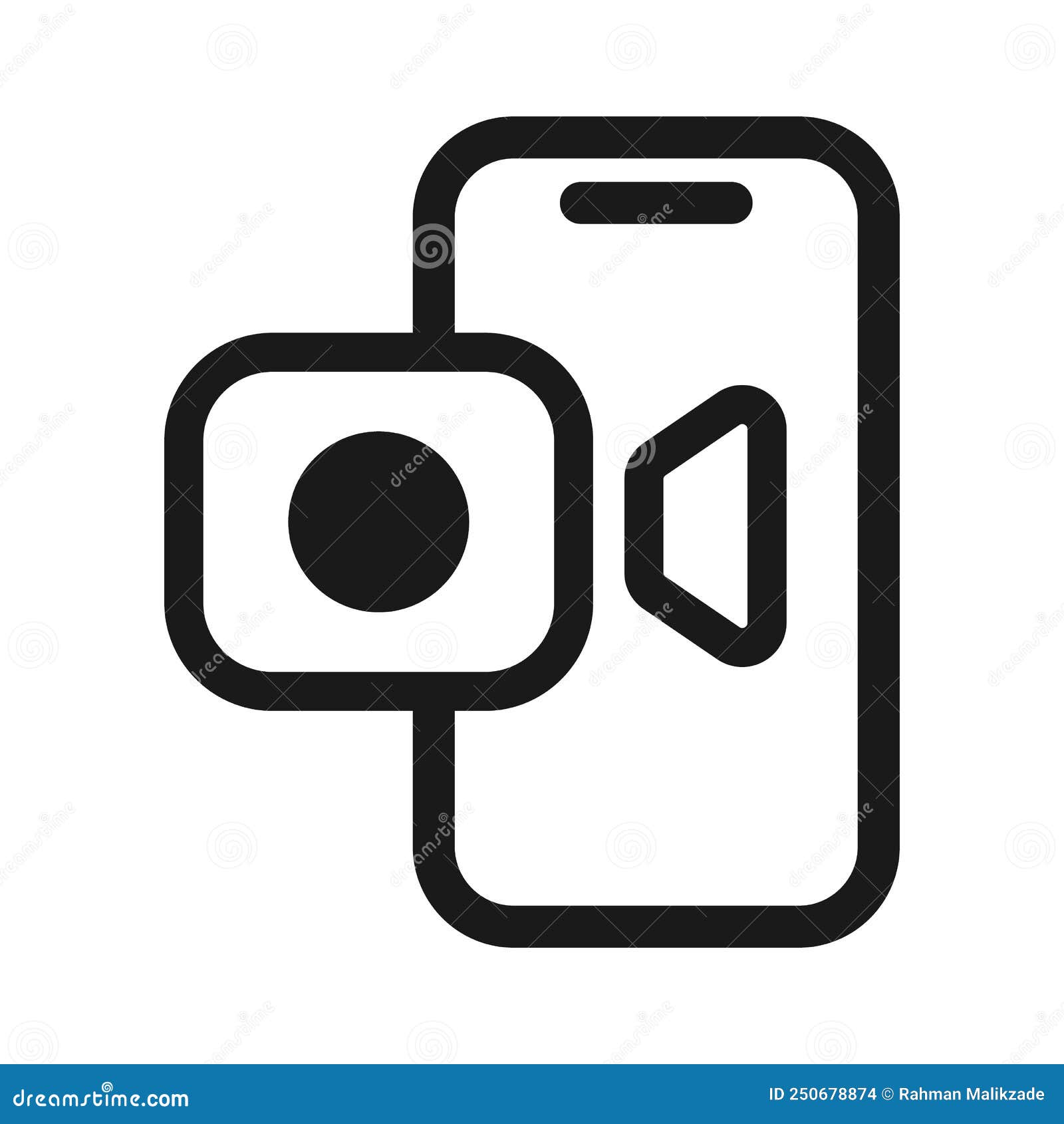 Take, Push on Phone, Selfie, Camera Phone Multi-Cameras Icons Stock ...