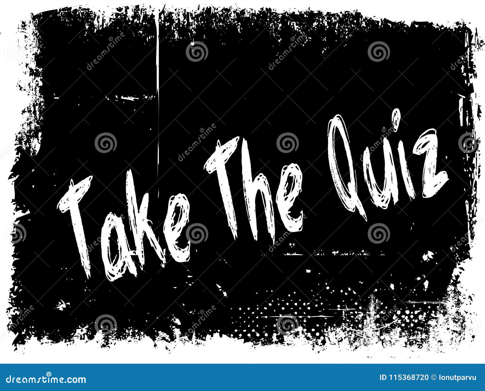 TAKE THE QUIZ On Black Grunge Background. Stock Photo | CartoonDealer ...