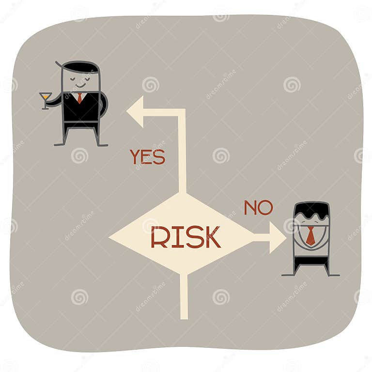 Take a risk stock vector. Illustration of abstract, business - 33844372