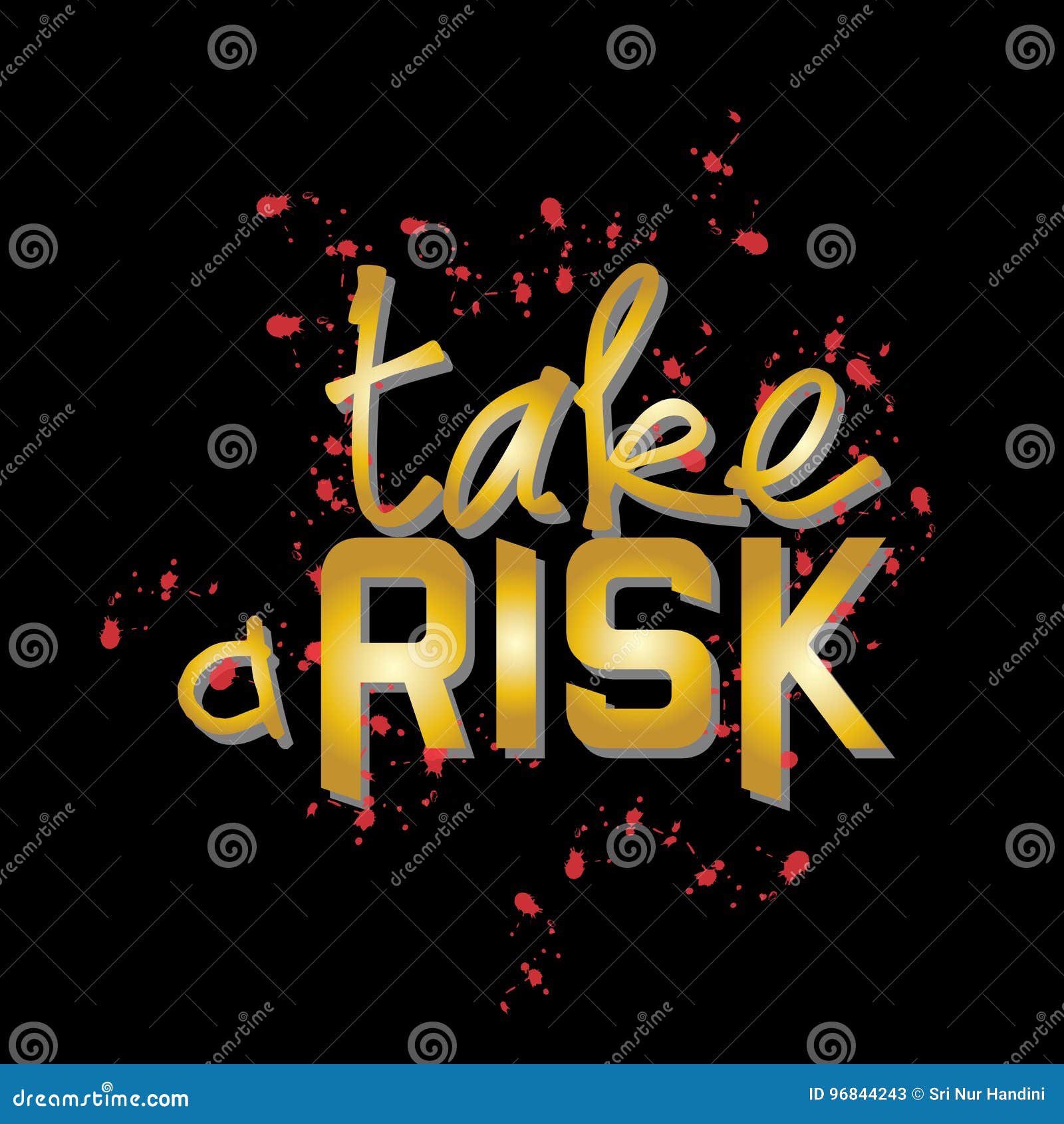 Take a risk stock illustration. Illustration of office - 96844243