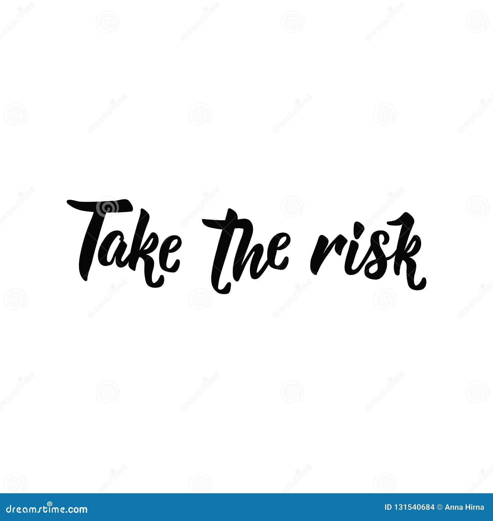 Risk - Red Lettering Text Near Sad Man, 3d Render Stock Illustration ...