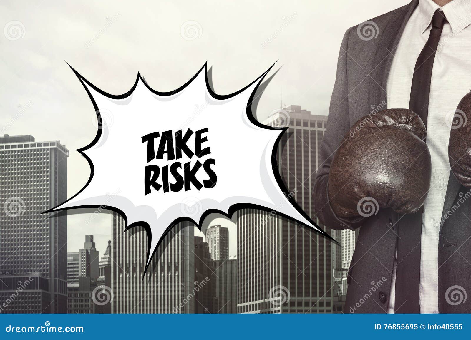 Take Risks Text on Speech Bubble Stock Illustration - Illustration of ...