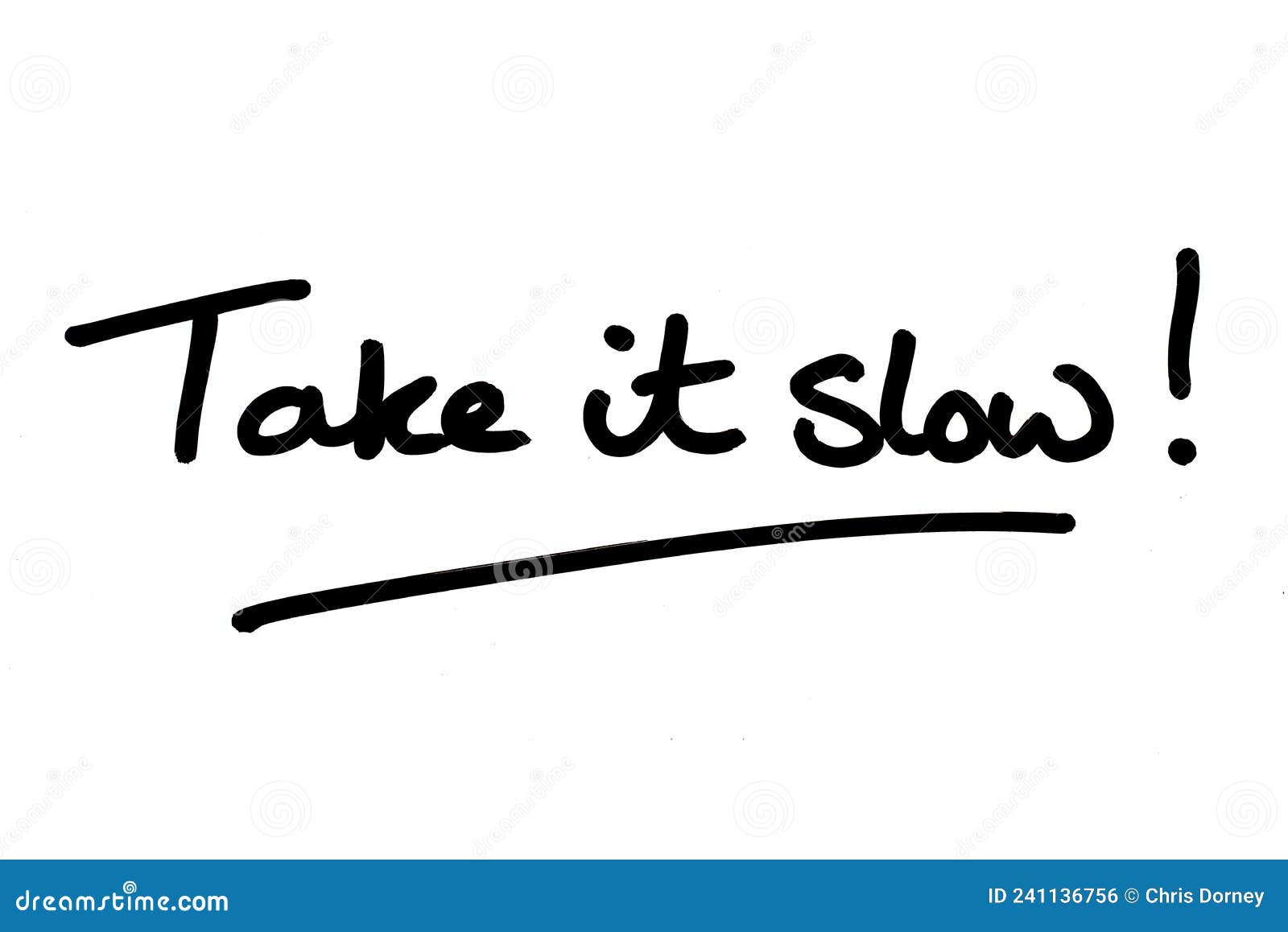 Take it slow stock illustration. Illustration of note - 241136756