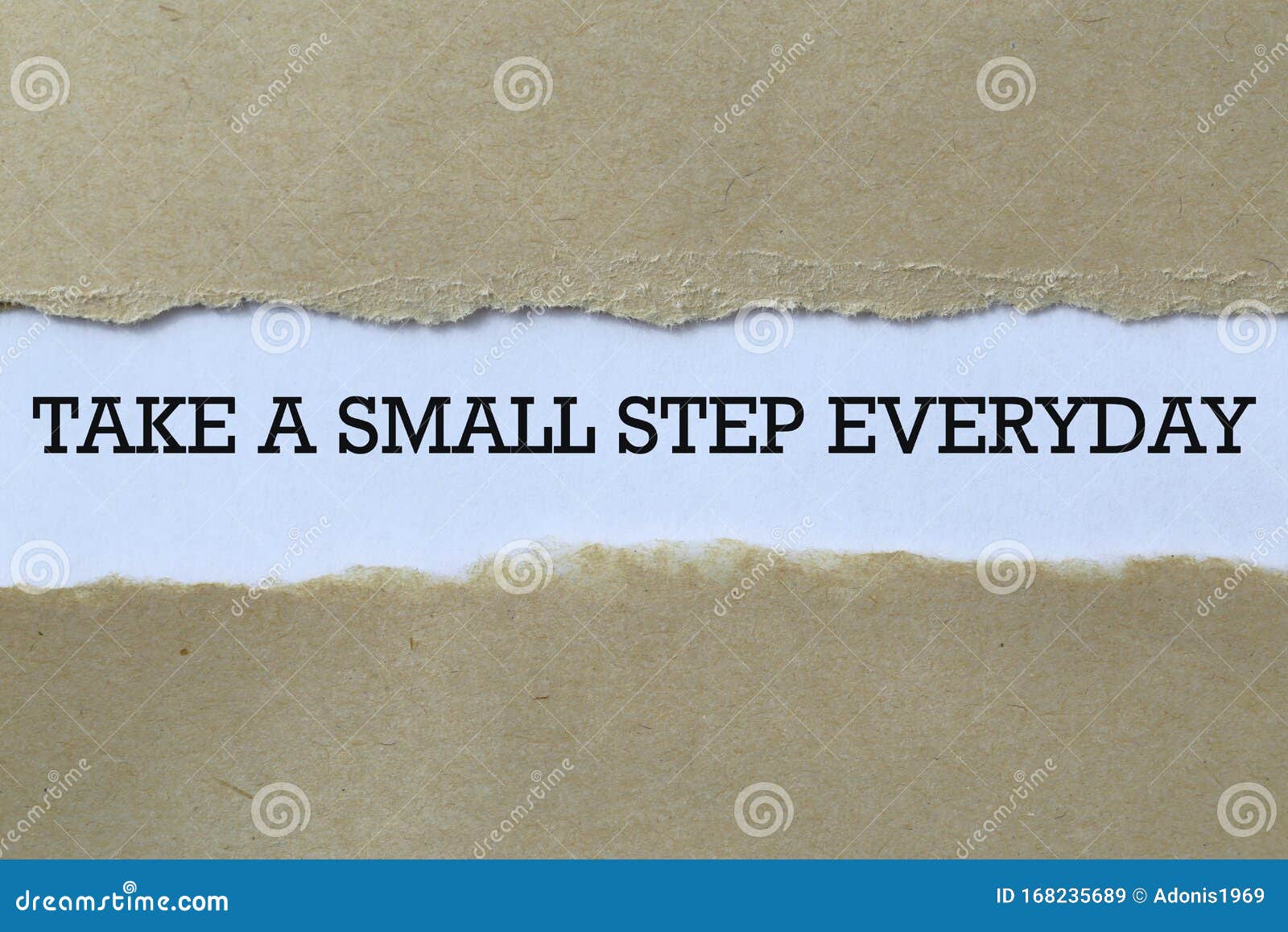 Take a Small Step Everyday on Paper Stock Image - Image of achievement ...