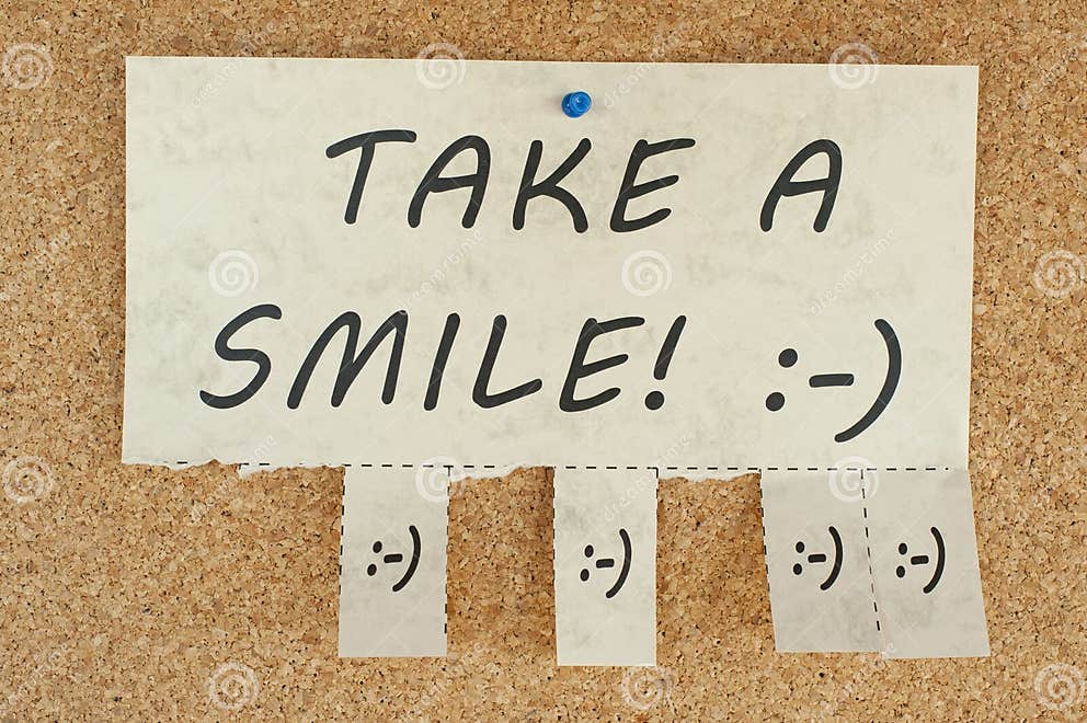 Take a smile stock image. Image of notice, copyspace - 23891277