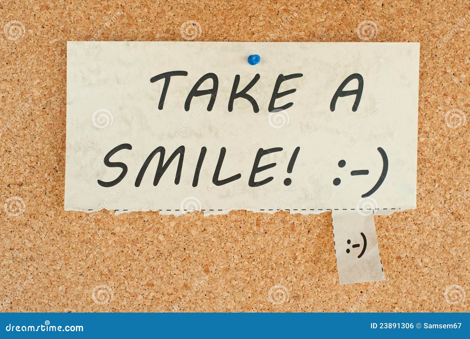 Take a smile stock photo. Image of away, leaflet, noticeboard - 23891306