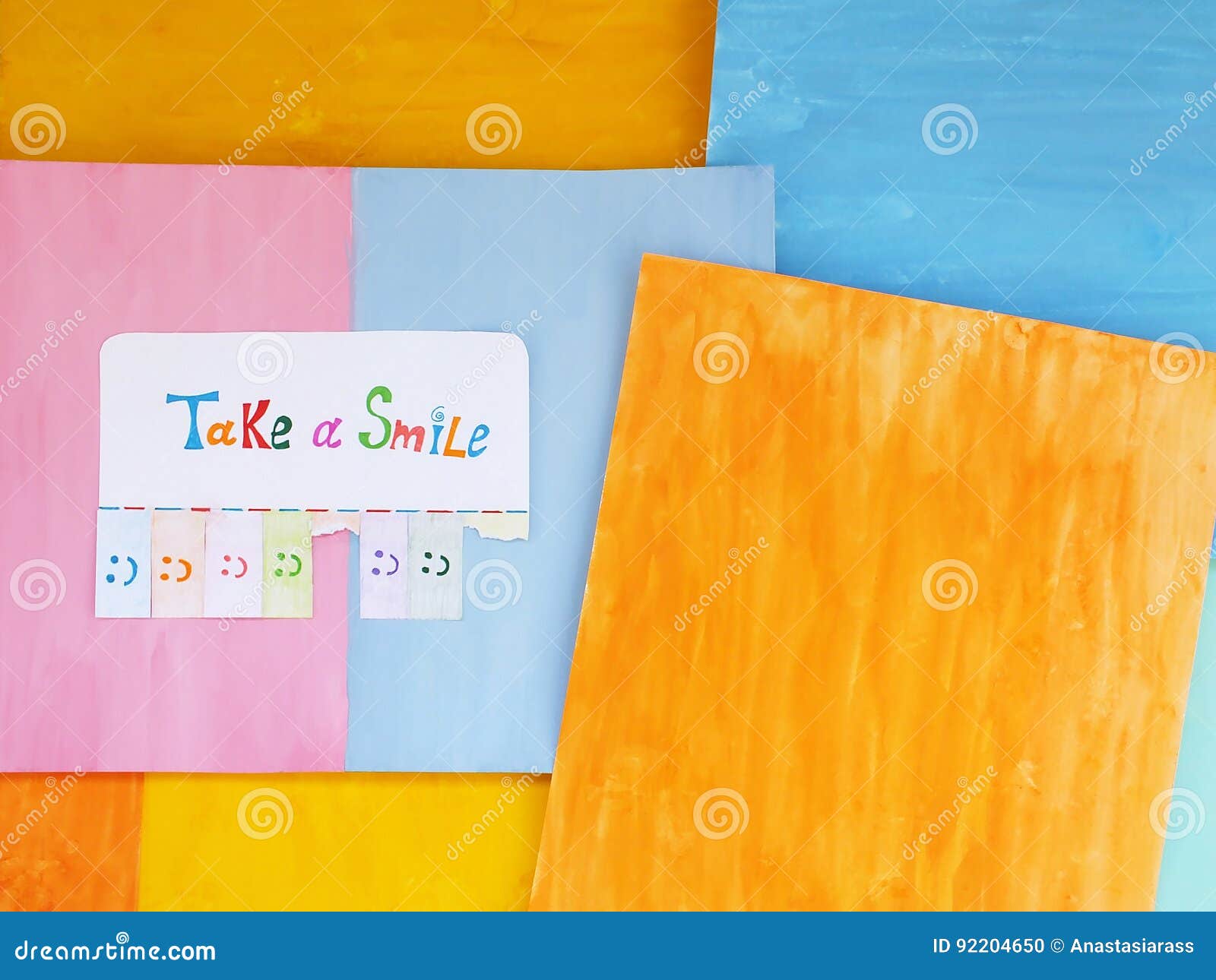 Take a Smile, Positive Thinking Concept Stock Photo - Image of abstract ...