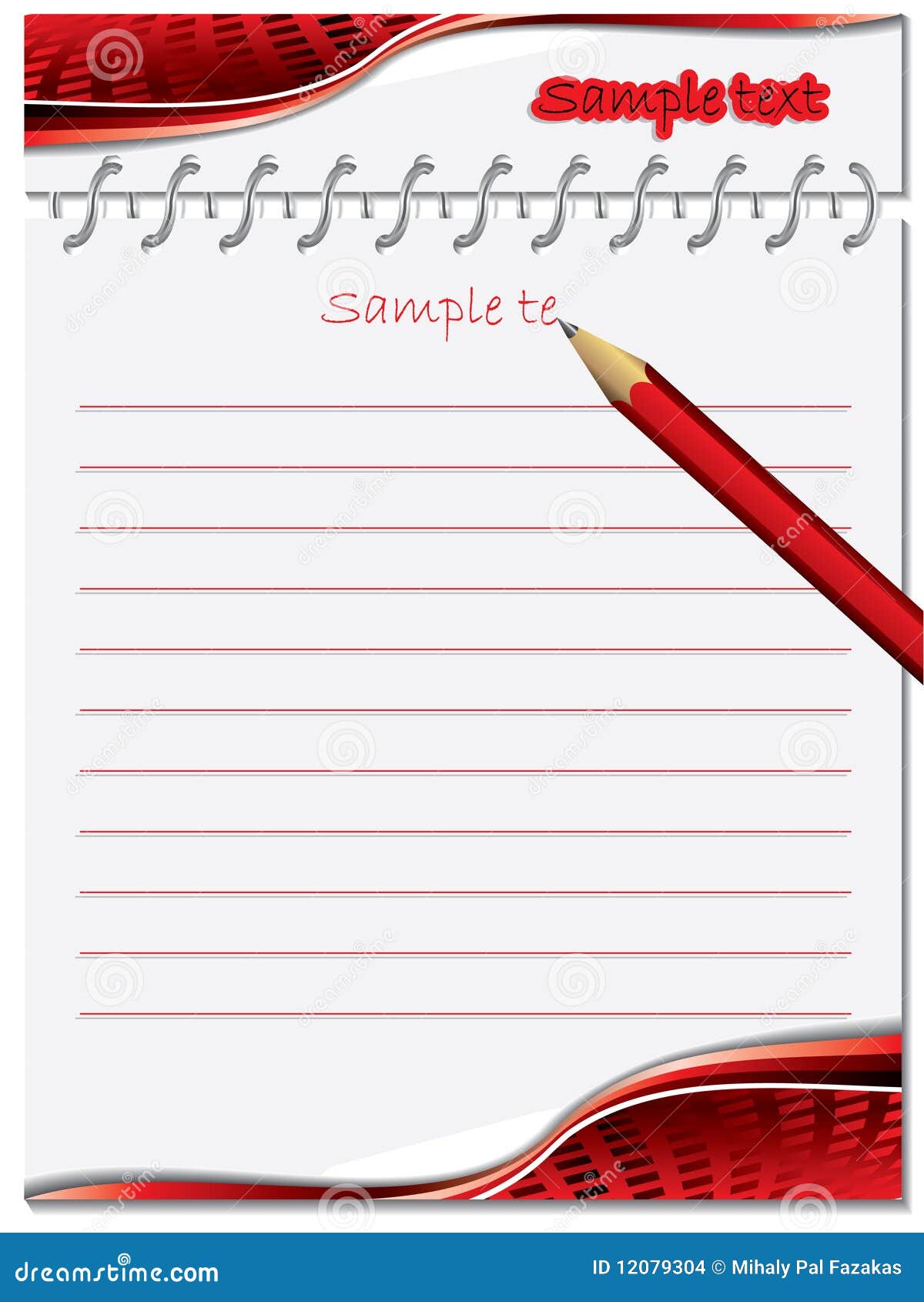 Take some notes stock vector. Illustration of graphic - 12079304