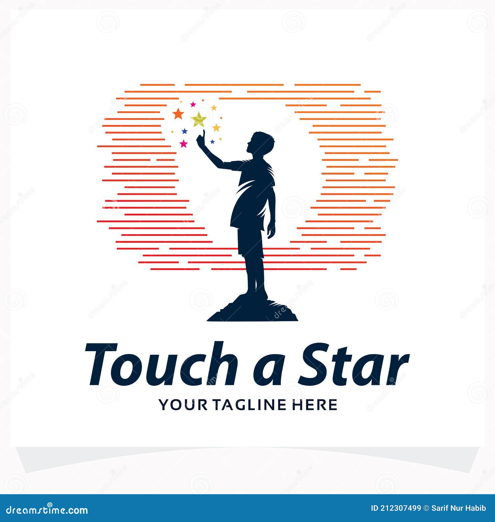 Take a Star Logo Design Template Stock Vector - Illustration of icon ...