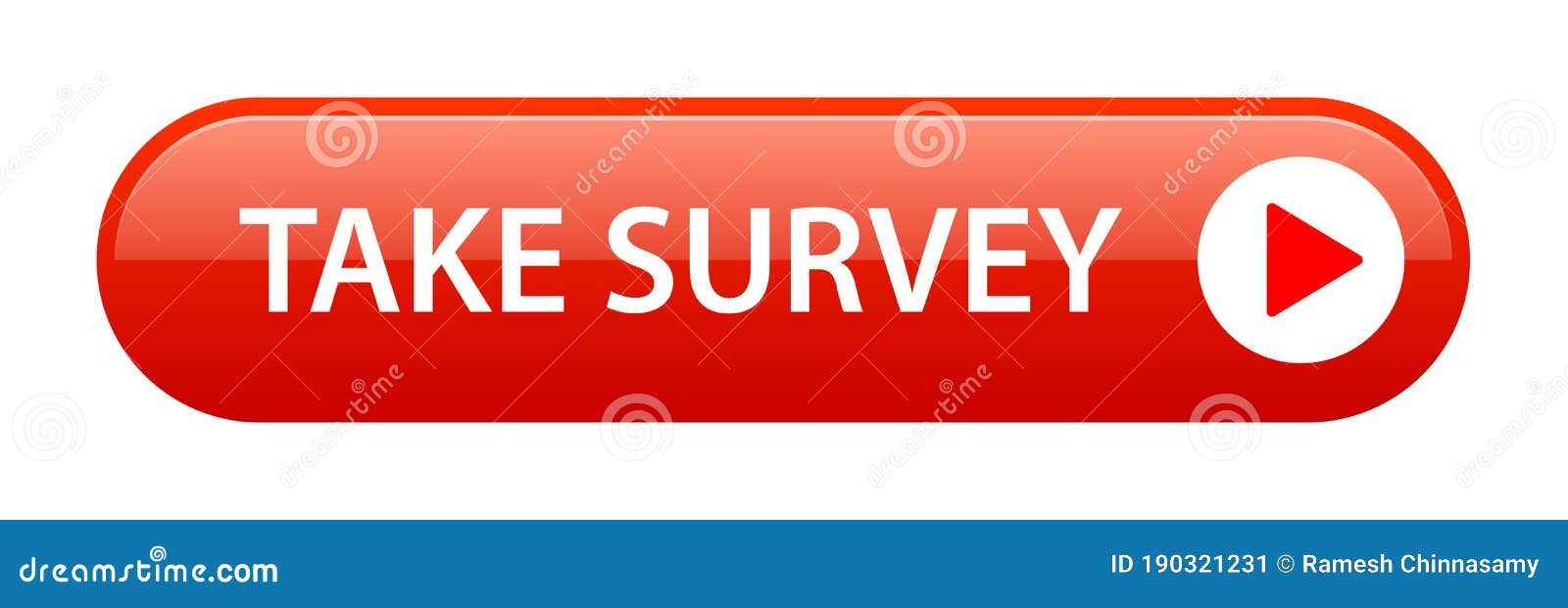 Take survey button stock vector. Illustration of isolated - 190321231