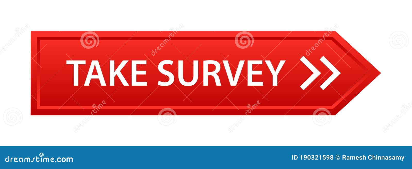 Take survey button stock vector. Illustration of isolated - 190321598