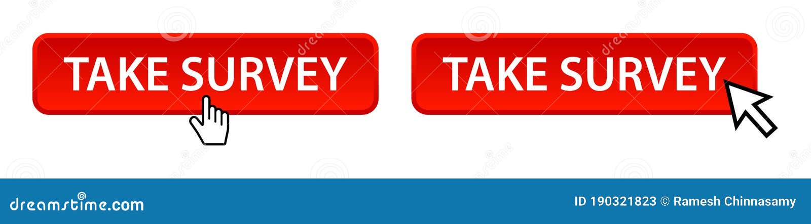 Take survey button stock vector. Illustration of check - 190321823
