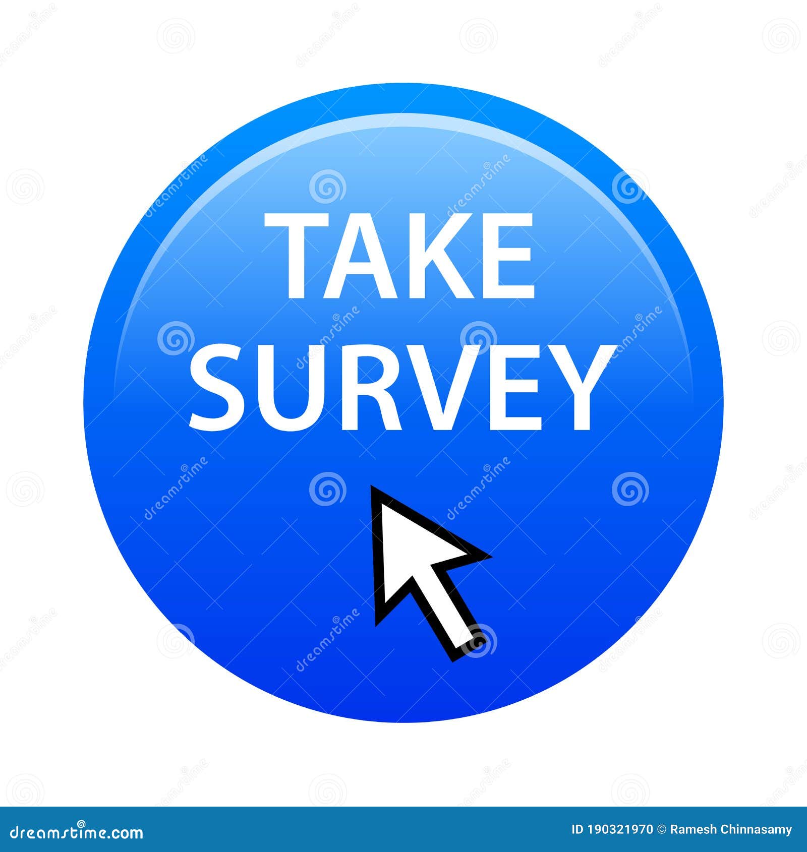 Take survey button stock vector. Illustration of advertisement - 190321970