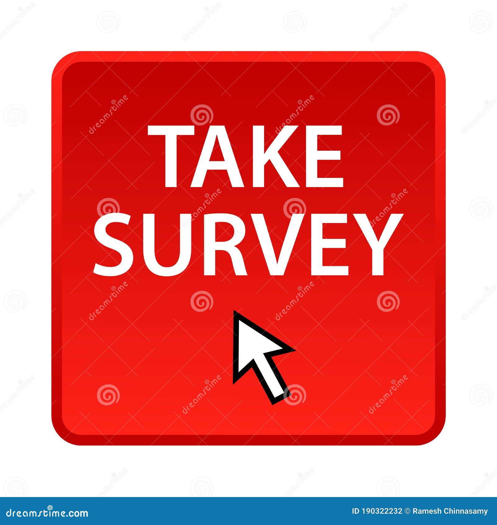Take survey button stock vector. Illustration of communication - 190322232