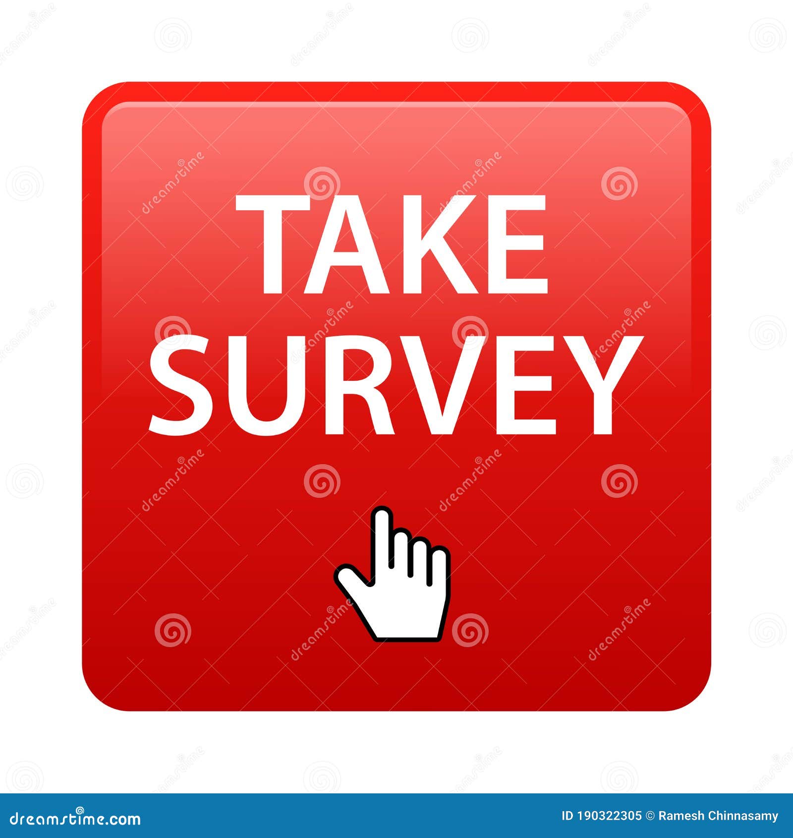 Take survey button stock vector. Illustration of icon - 190322305