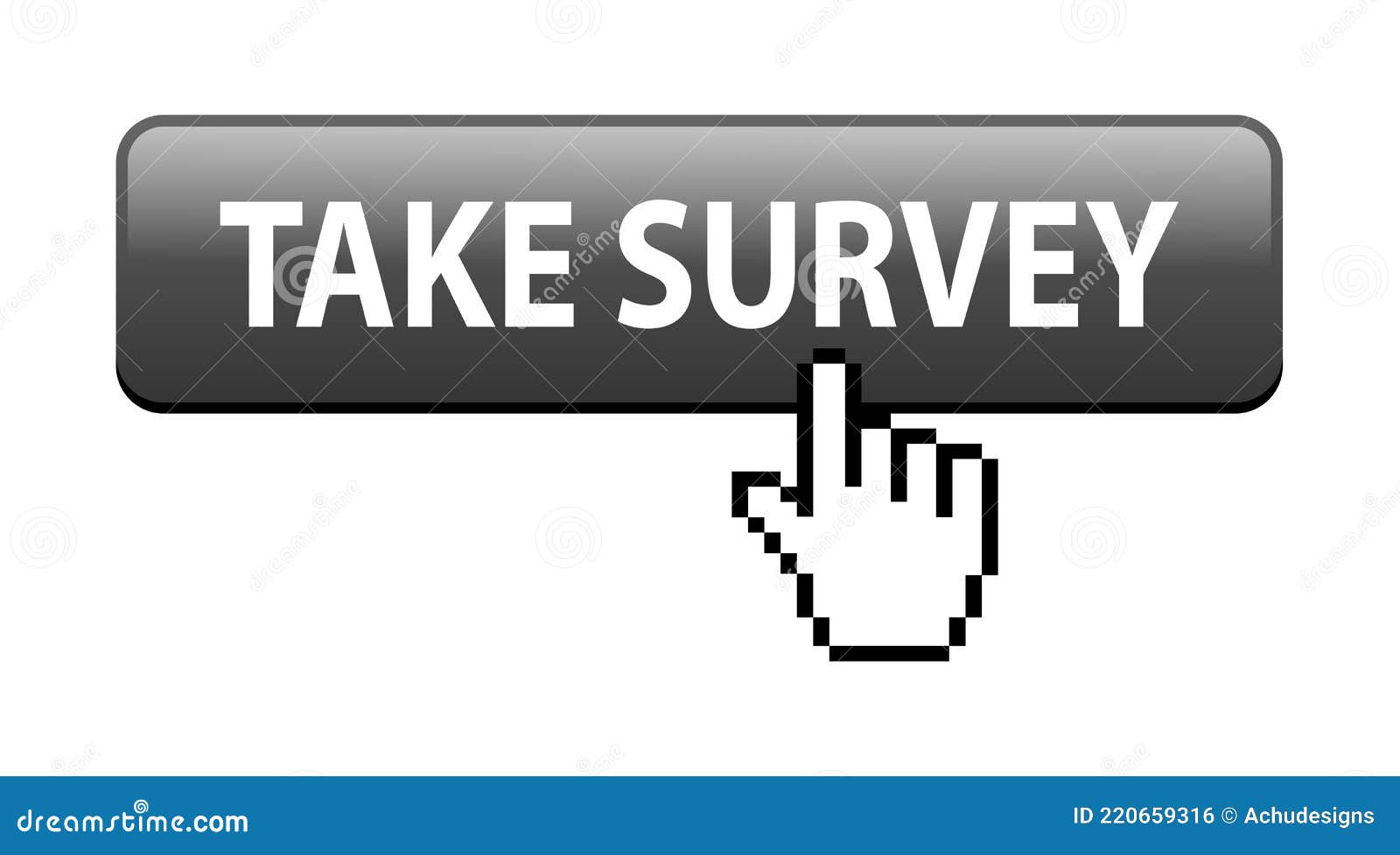 Take survey button stock vector. Illustration of choice - 220659316