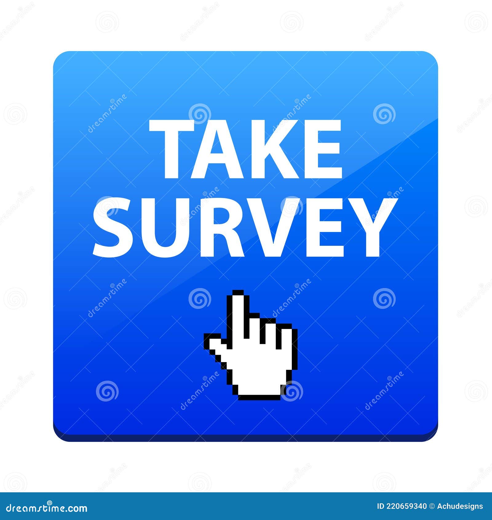 Take survey button stock vector. Illustration of design - 220659340