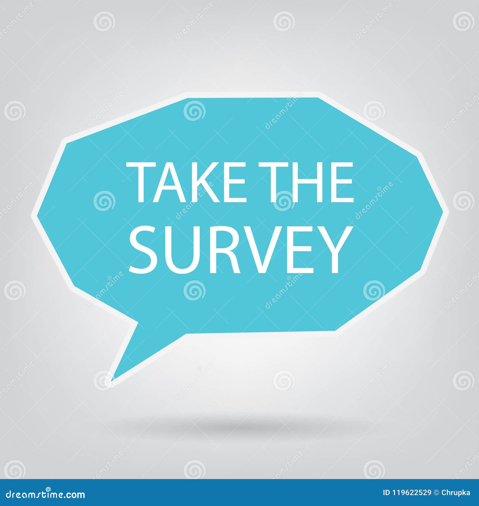 Take the Survey Written on Speech Bubble Stock Vector - Illustration of ...