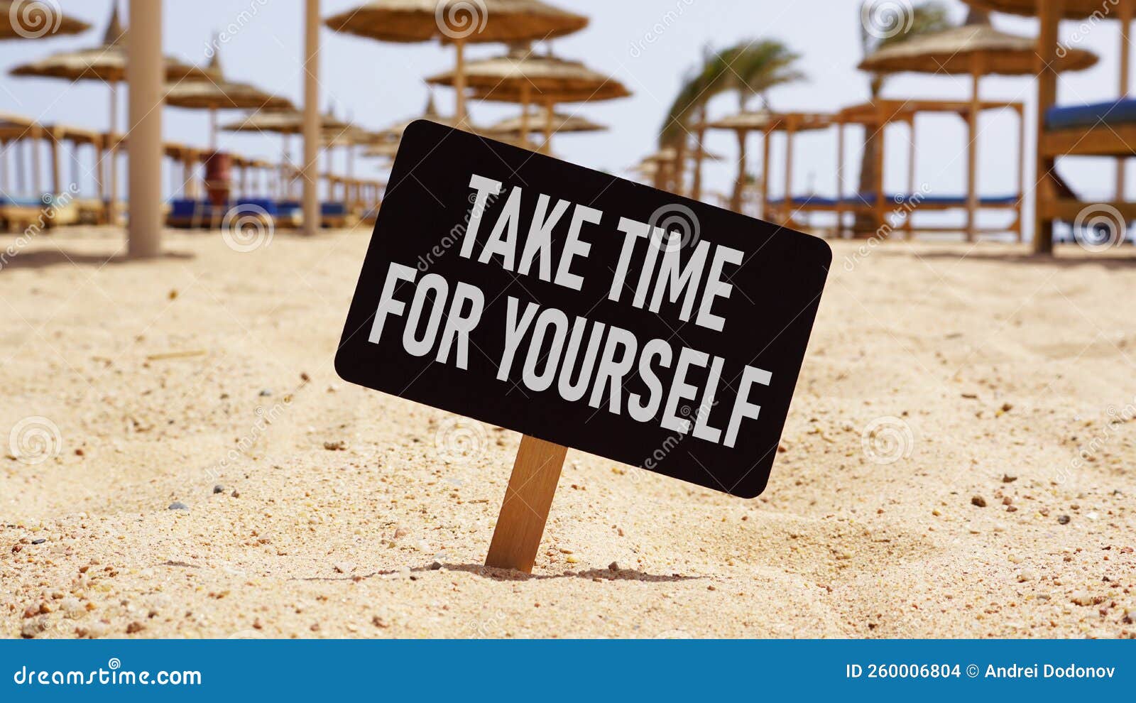 Take Time for Yourself is Shown Using the Text Stock Photo - Image of ...