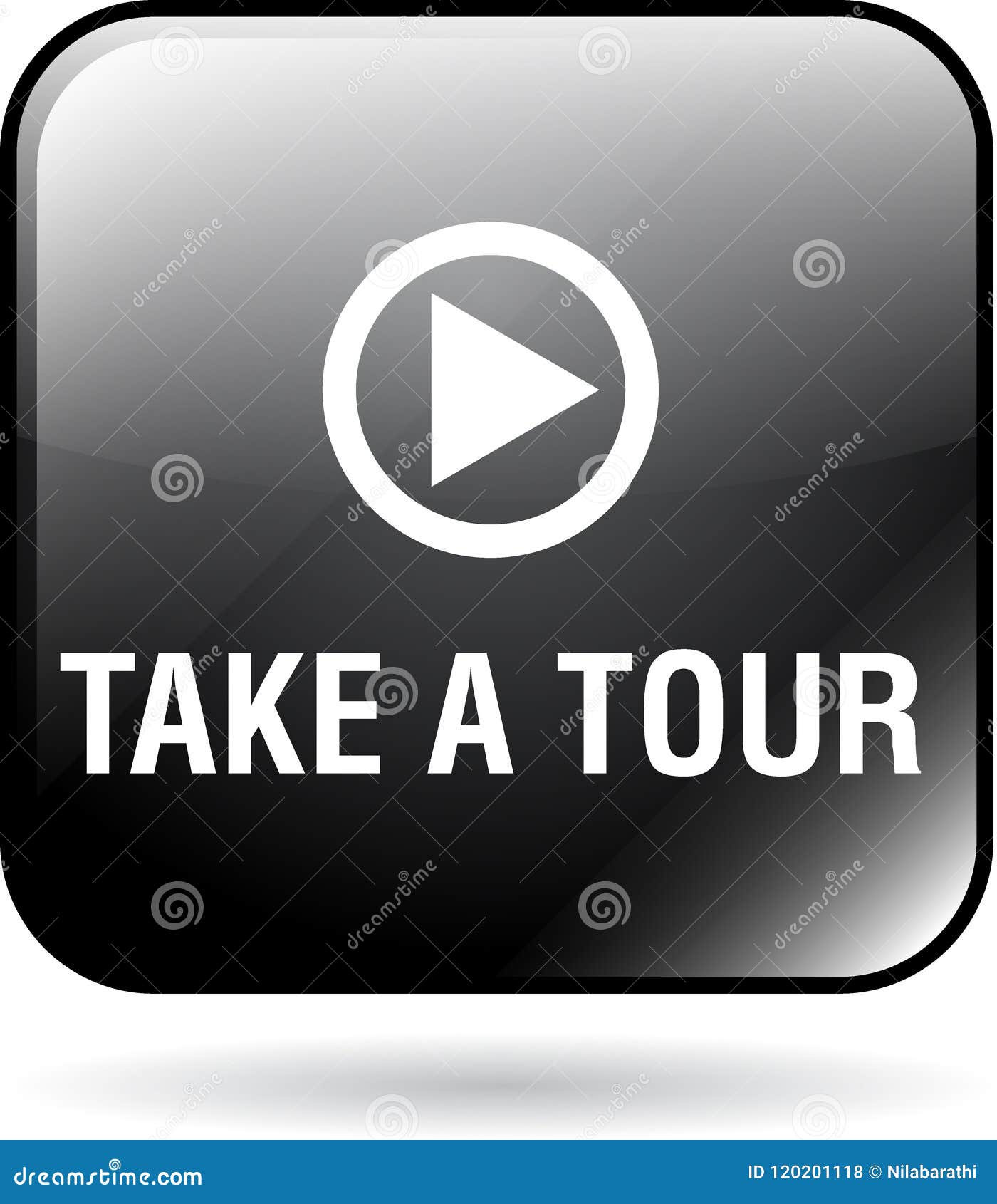 Take a tour web button stock illustration. Illustration of black ...