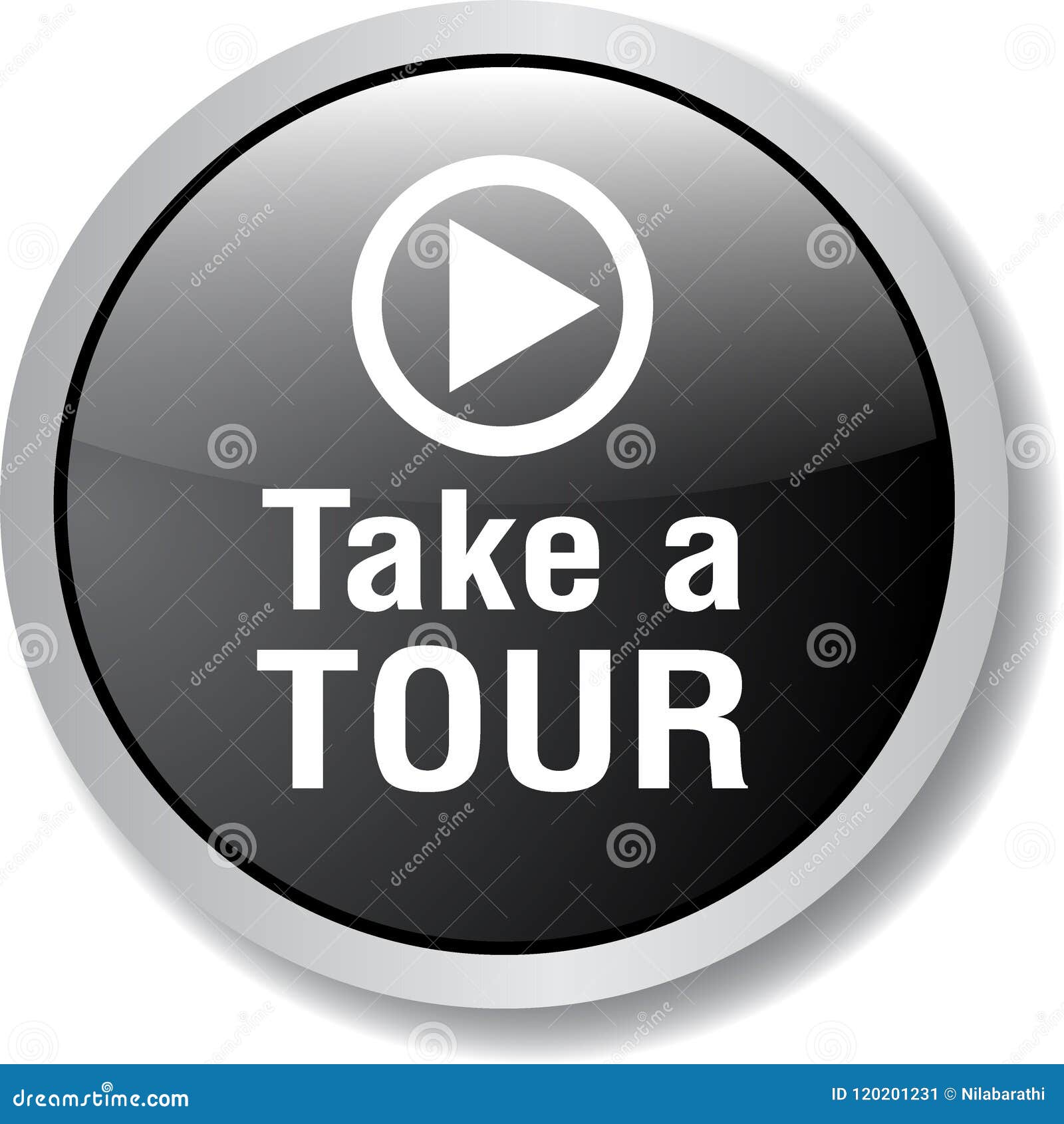 Take a tour web button stock illustration. Illustration of details ...