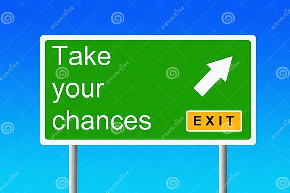 Take your chances stock illustration. Illustration of achieve - 16734864
