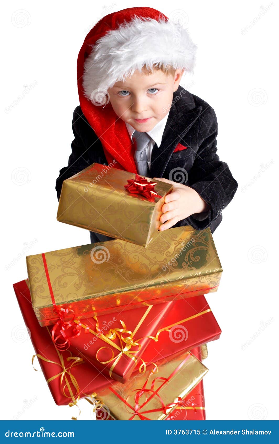 Take your gift. stock image. Image of gift, white, decorated - 3763715