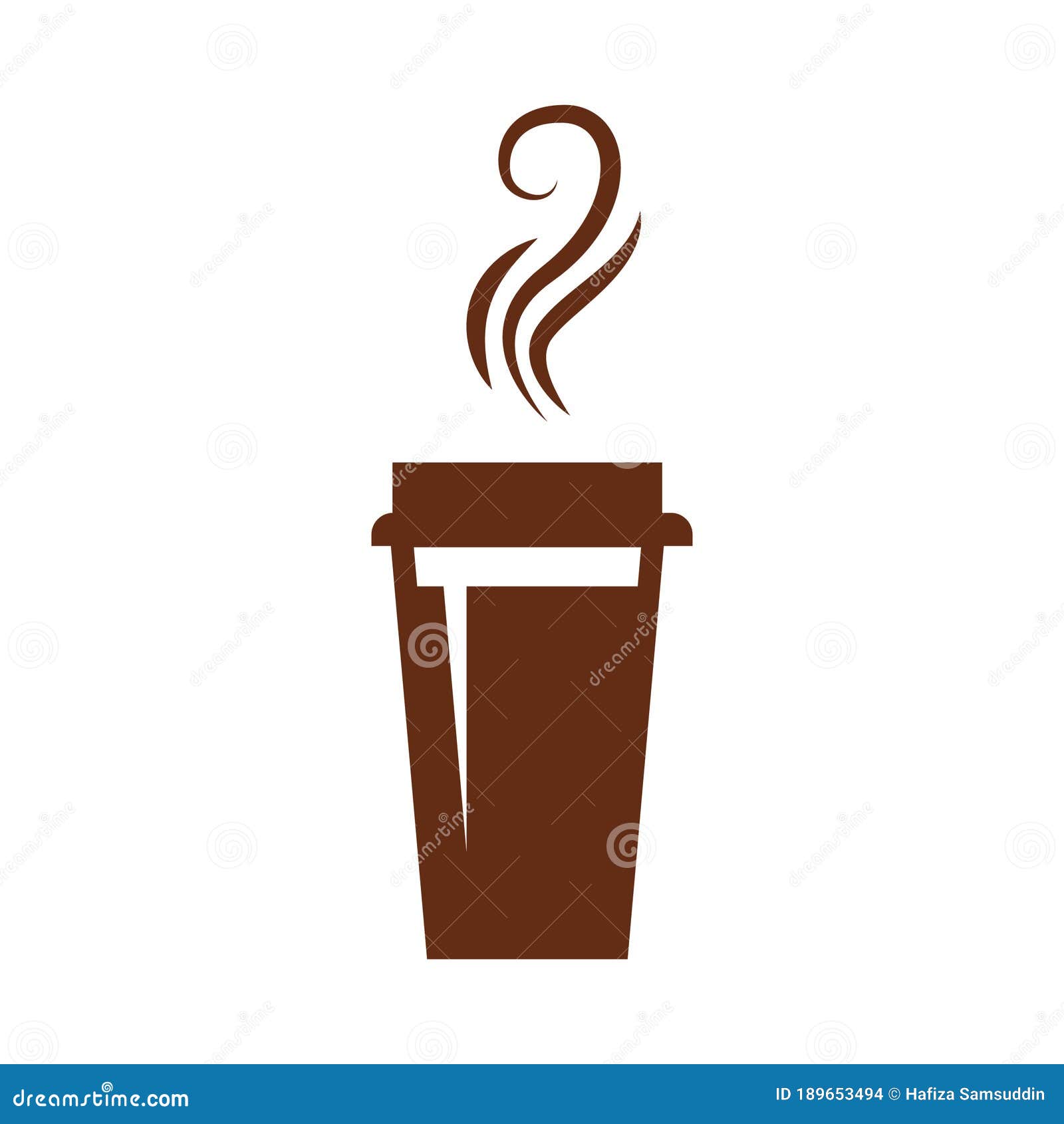 Takeaway Coffee Cup. Vector Illustration Decorative Design Stock Vector ...