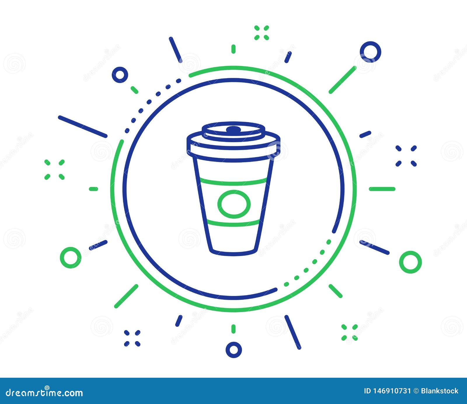 Takeaway Coffee or Tea Line Icon. Hot Drink. Vector Stock Vector ...