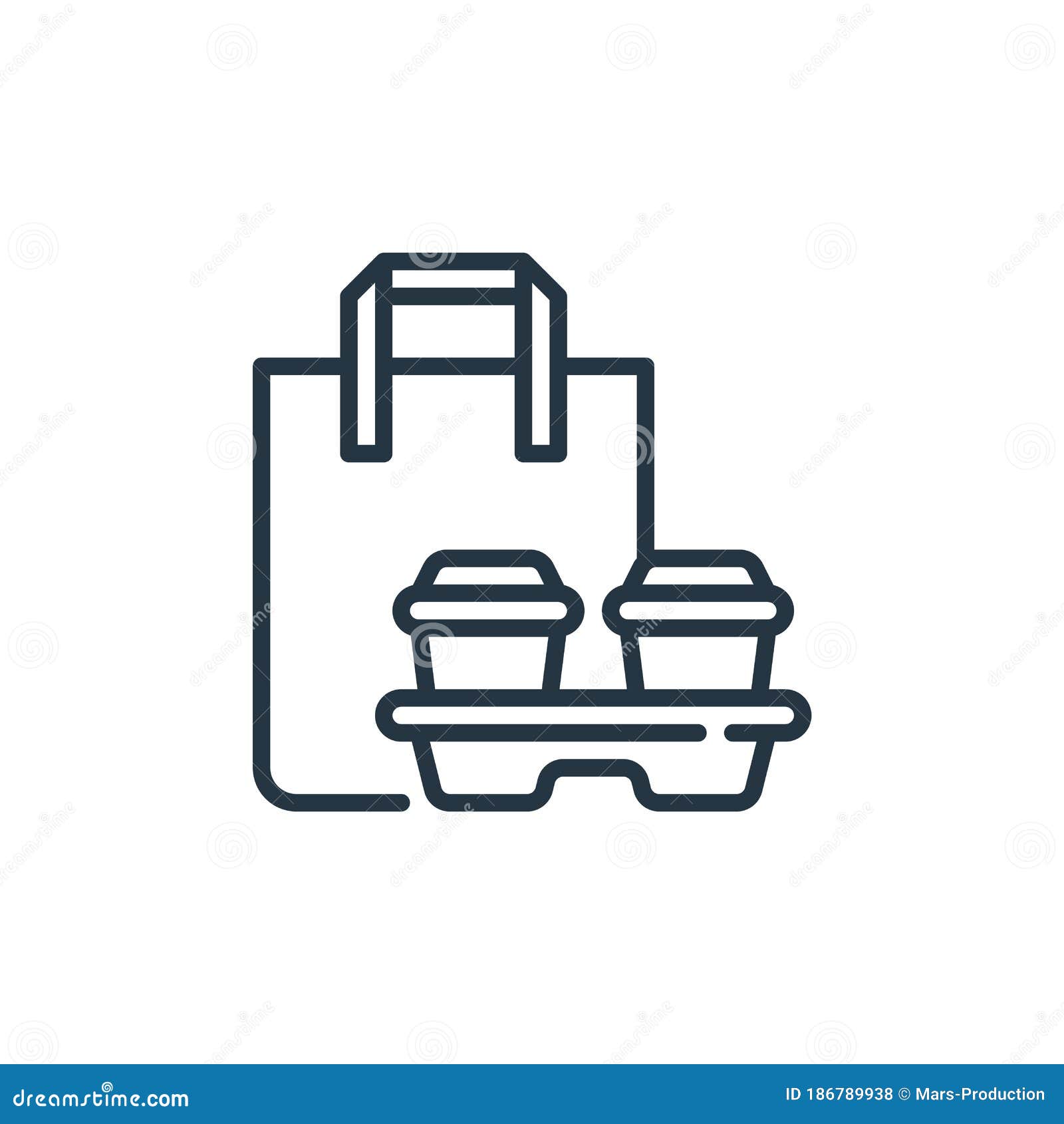 Takeaway Vector Icon. Takeaway Editable Stroke. Takeaway Linear Symbol ...