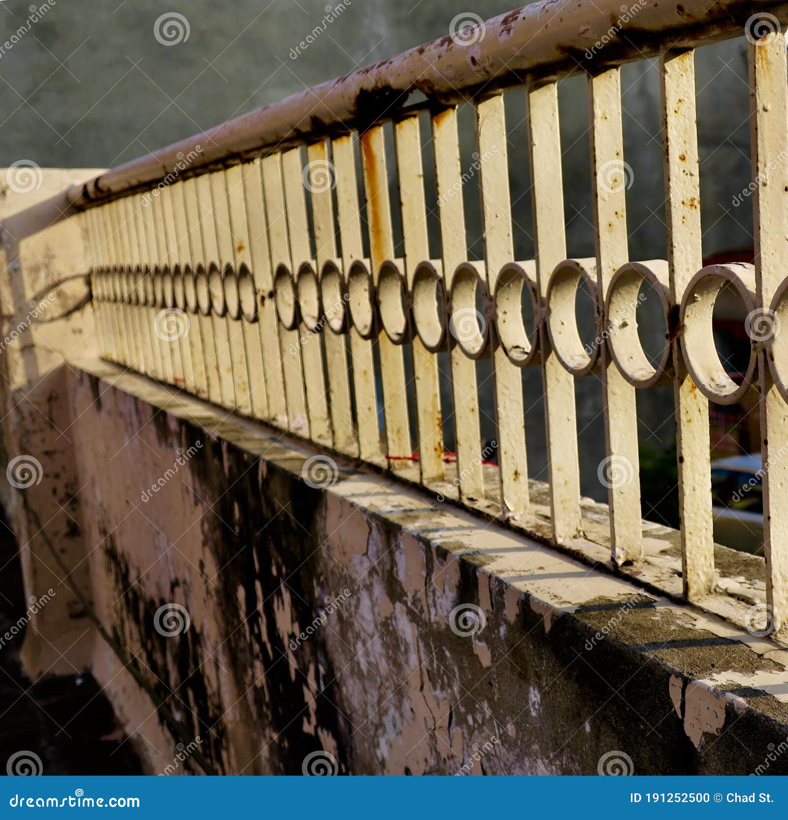 Rustic Indian Terrace stock photo. Image of hand, rail - 191252500