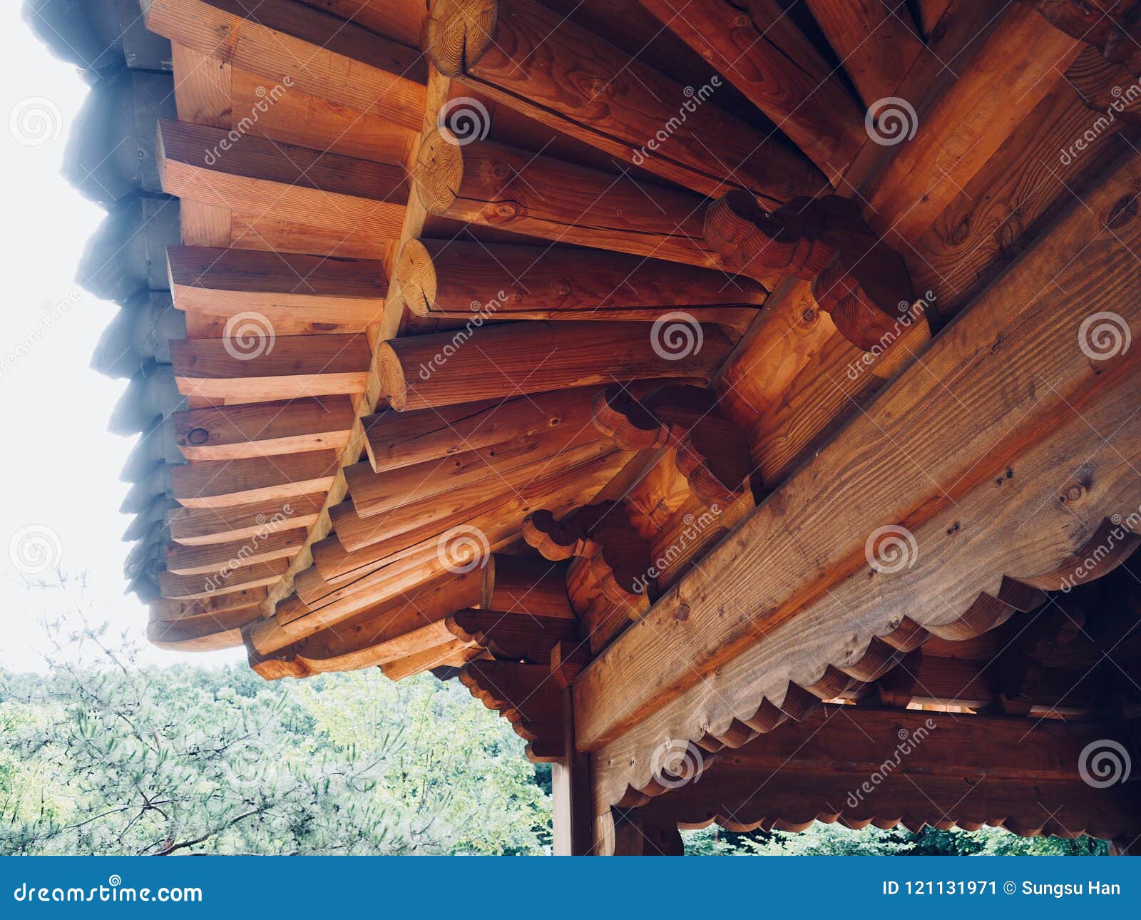 Traditional Resting Building in Korea Stock Image - Image of outdoors ...