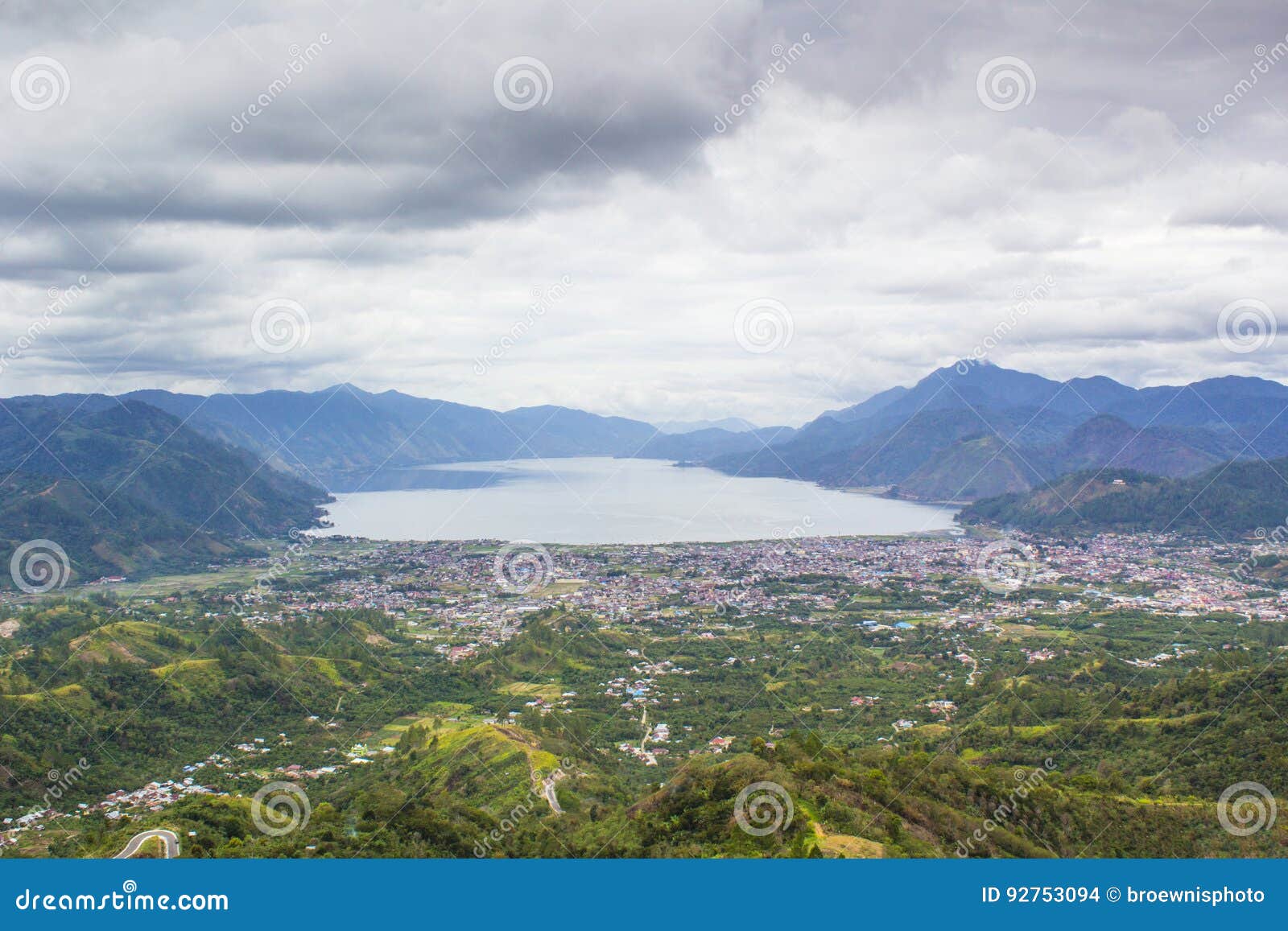 Danau Laut Tawar, Takengon City, Central Aceh. Aceh - Indonesia Stock ...