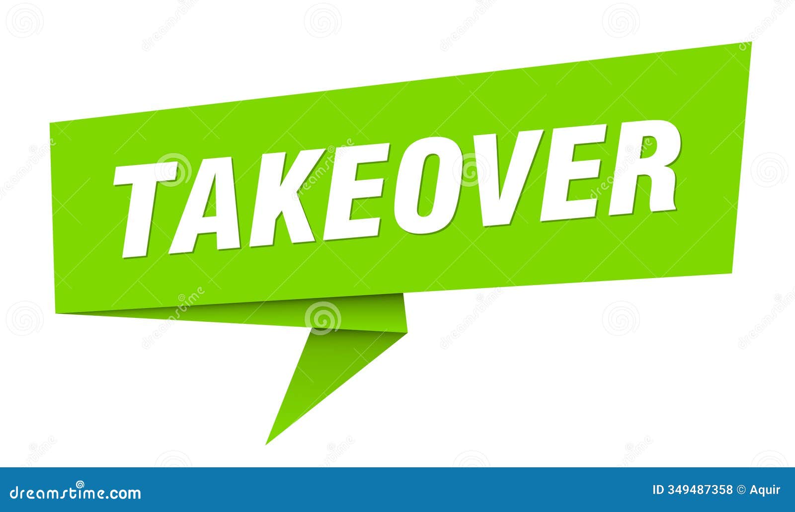 Takeover Banner. Takeover Speech Bubble, Label, Sticker, Sign Template ...