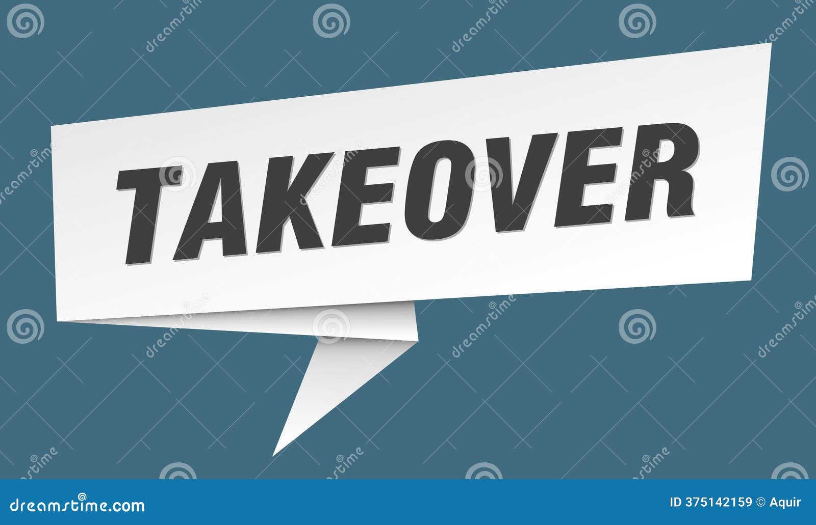 Takeover Banner. Takeover Speech Bubble, Label, Sticker, Sign Template ...