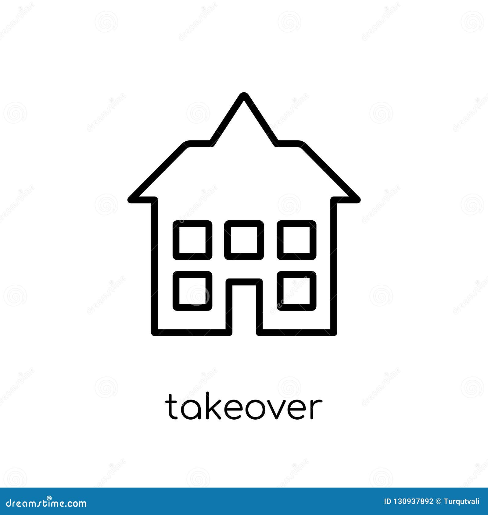 Takeover Icon. Trendy Modern Flat Linear Vector Takeover Icon on Stock ...