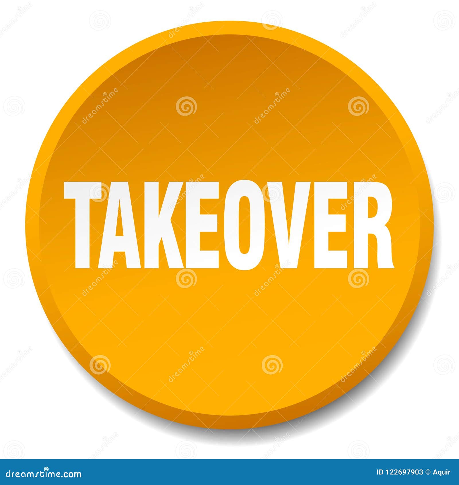 Takeover Button Cartoon Vector | CartoonDealer.com #196835551