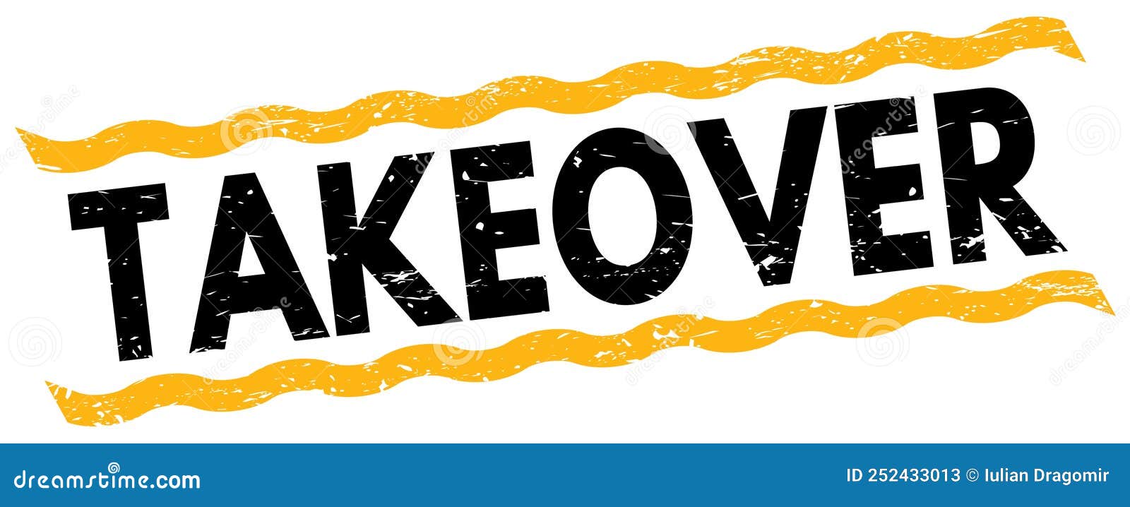 TAKEOVER Text on Yellow-black Lines Stamp Sign Stock Illustration ...