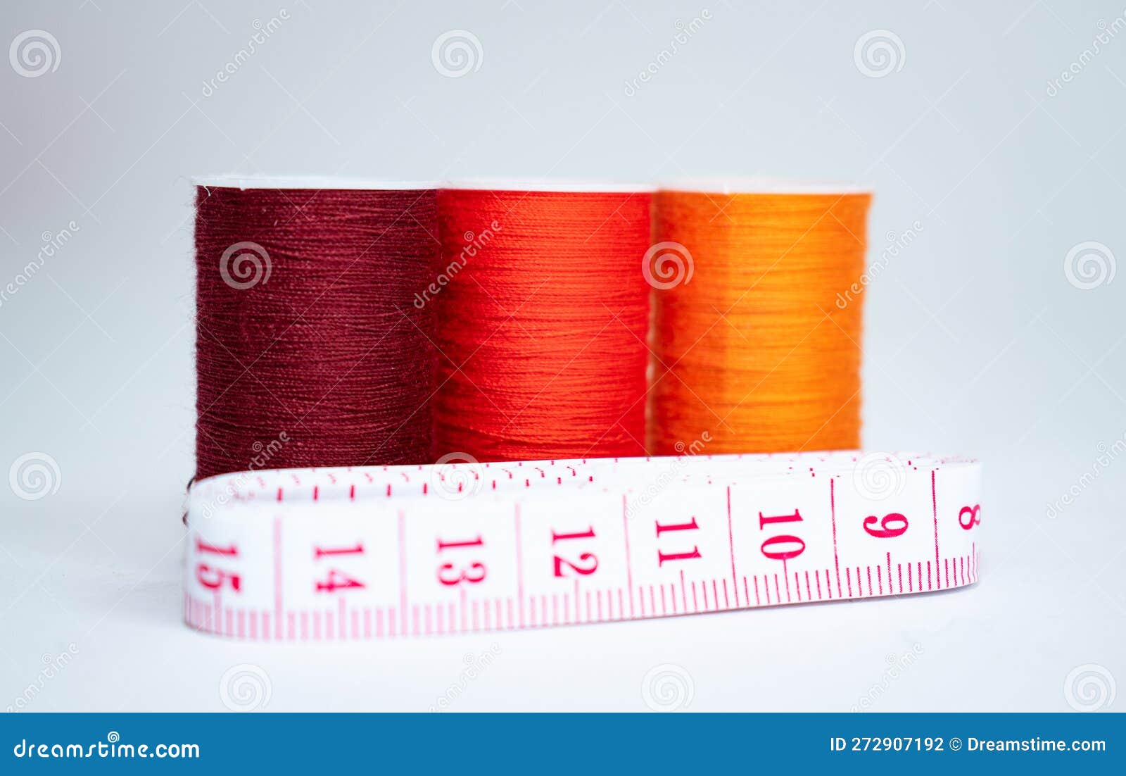 Takes about Three Spools of Orange Thread of Different Shades Stock ...