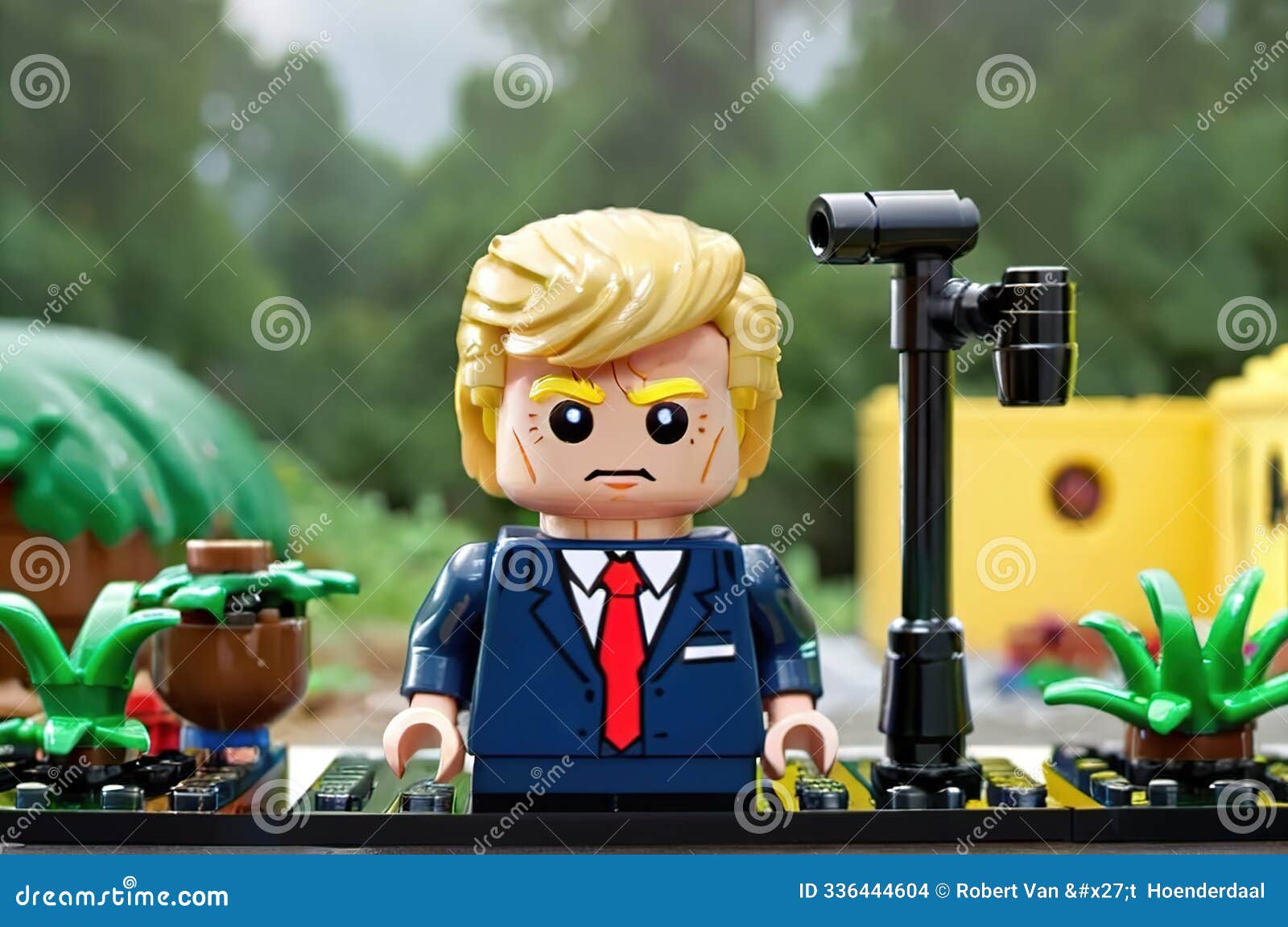 Taking the Art of Lego with Donald Trump at 18-9-2024 Editorial Stock ...