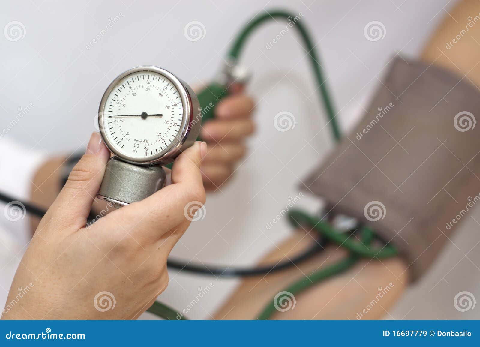 Taking An Arterial Blood Pressure Royalty Free Stock Images - Image ...