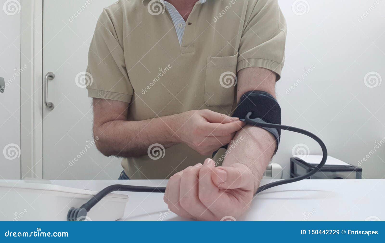 Taking of the Arterial Tension Stock Image - Image of instrument, blood ...