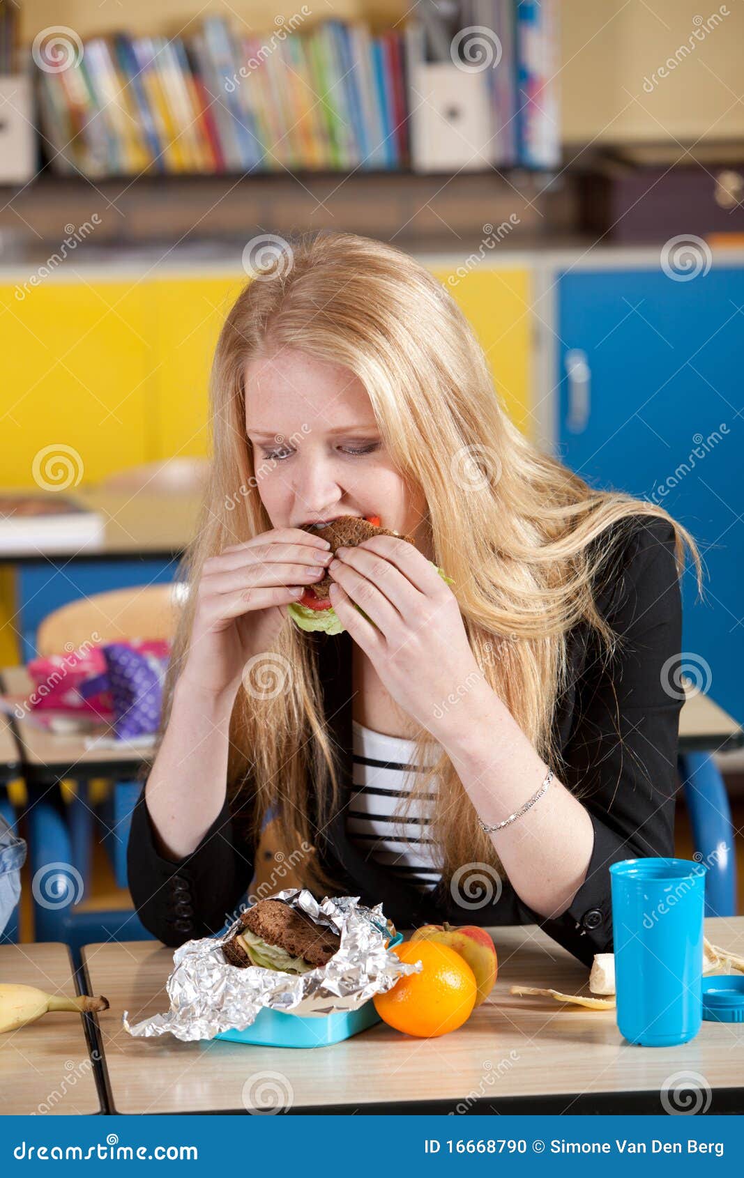 Taking a bite stock photo. Image of girls, teenager, adolescent - 16668790