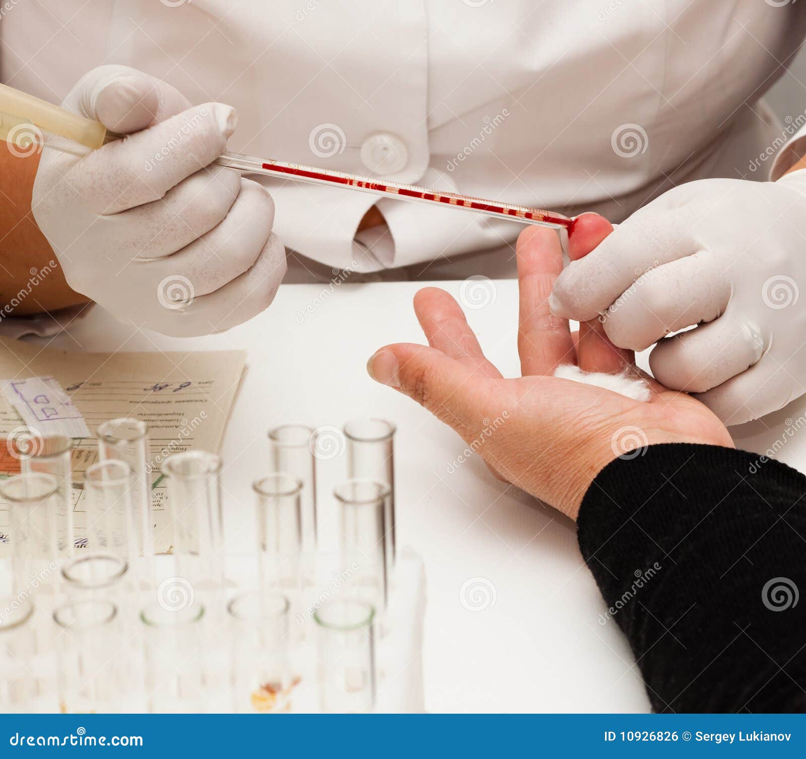 Taking blood stock photo. Image of physician, cotton - 10926826