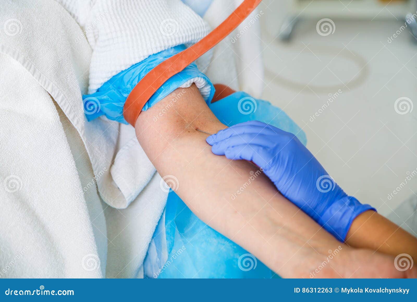 Taking a blood sample stock image. Image of nurse, disease - 86312263