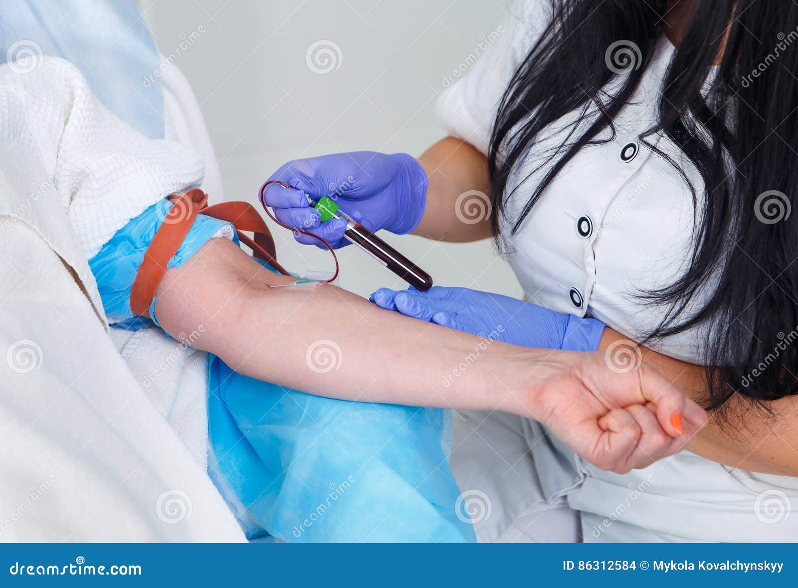 Taking a blood sample stock photo. Image of donation - 86312584