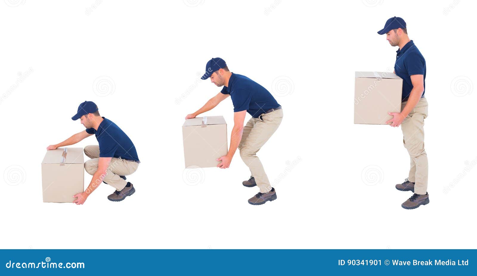 Taking a box stock image. Image of package, person, cardboard - 90341901