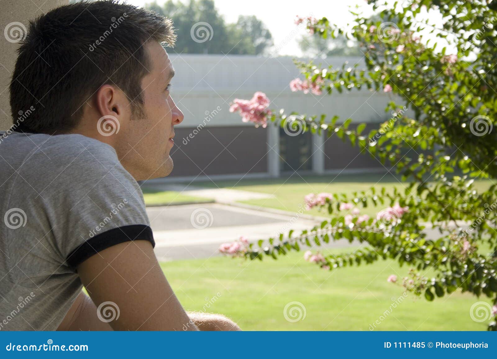 Taking a Break stock image. Image of college, looking - 1111485